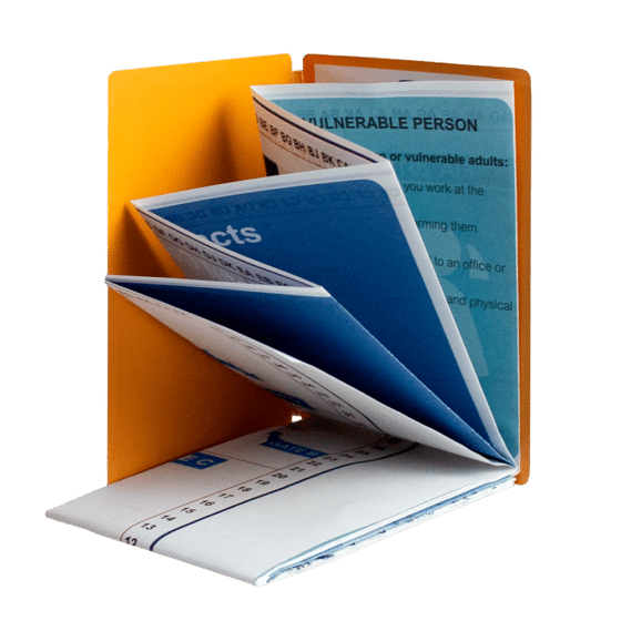 Folded Brochures, Flyers and Maps - Z Fold Cards