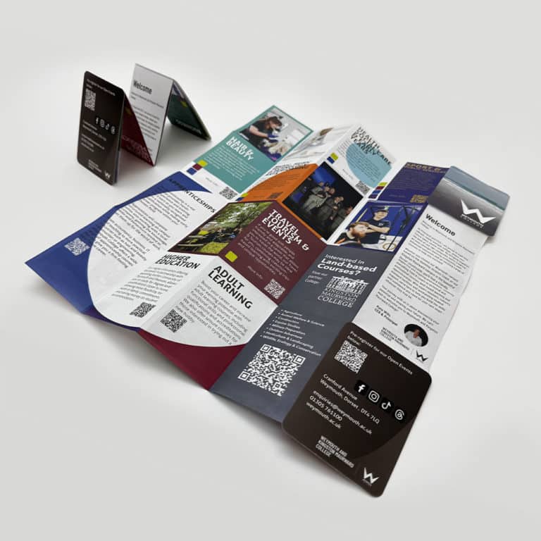 Folded Brochures, Flyers and Maps - Z Fold Cards